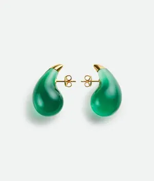 BOTTEGA  VENETA Drop Earrings - Emerald Green