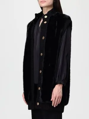 Pinko Fur Coat - Black