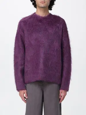 Sunnei Oversized Mohair Blend Sweater - Violet