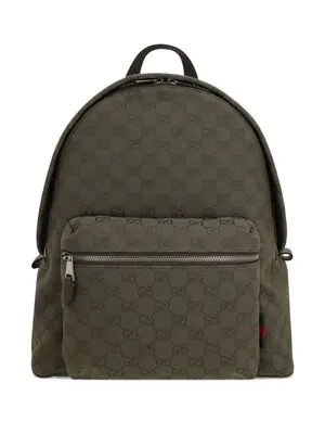 Gucci Gg Fabric Backpack - Green