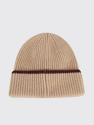 Drole De Monsieur Ribbed Beanie - Beige