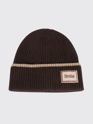 Drole De Monsieur Drôle De Monsieur Ribbed Beanie Brown