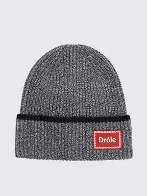 Drole De Monsieur Drôle De Monsieur Ribbed Beanie Grey