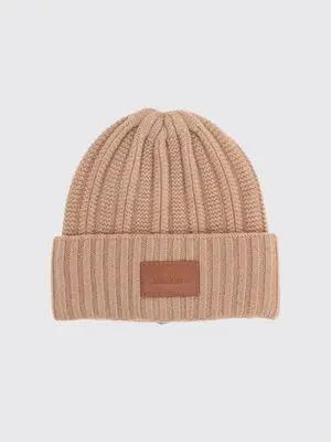 Max Mara Ribbed Beanie Beige