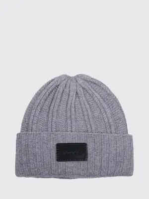 Max Mara Ribbed Beanie Grey