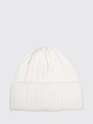 Max Mara Ribbed Beanie - White