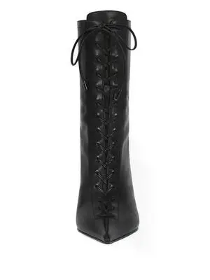 POTAMY 95mm Leather Ankle Boots