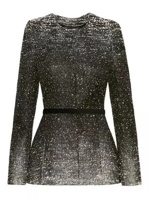 Oscar De La Renta Ombré Bouclé Jacket