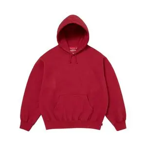 Supreme Satin Appliqué Hooded Sweatshirt - Red