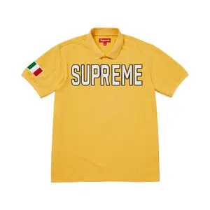 Supreme Twill Appliqué Polo - Yellow