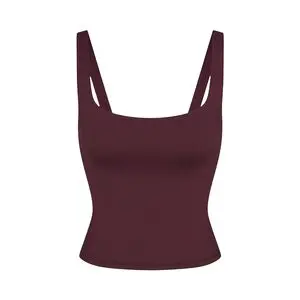 NIKESKIMS Matte Square Neck Tank - Red