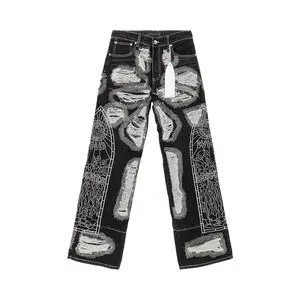 WHO DECIDES WAR BY EV BRAVADO Darning Side Embroidery Pant