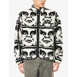 Obey Repeated Icon Sherpa Jacket