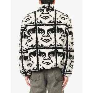 Obey Repeated Icon Sherpa Jacket
