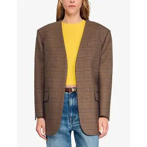 Sandro Oversized Woven Jacket