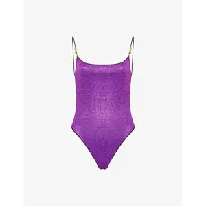 Oseree Glazed Lumiere Maillot Swimsuit - Purple