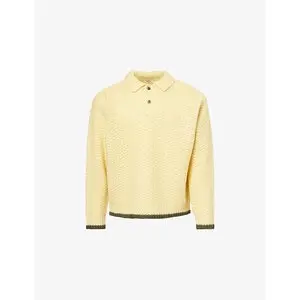 Obey Loreto Knitted Wool-blend Polo Jumper