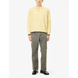 Obey Loreto Knitted Wool-blend Polo Jumper
