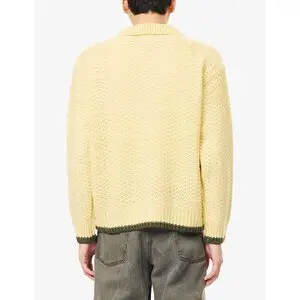 Obey Loreto Knitted Wool-blend Polo Jumper