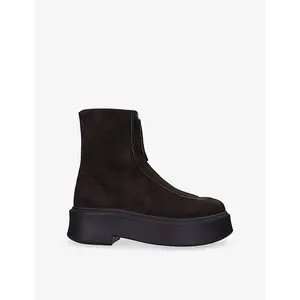 Women's Zip Up Suede Boots