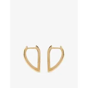 PDPAOLA 18ct Yellow -plated Sterling-silver And Cubic Zirconia Hoop Earrings - Gold
