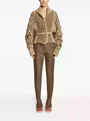 Dries Van Noten Swirl Jacquard Trousers
