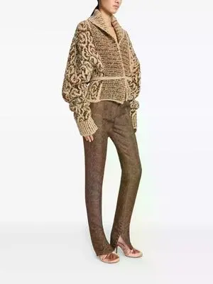 Dries Van Noten Swirl Jacquard Trousers