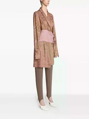 Dries Van Noten Jacquard Wrap Top