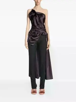Dries Van Noten Drape-details One-shoulder Top