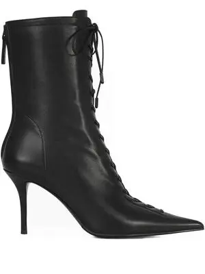 POTAMY 95mm Leather Ankle Boots