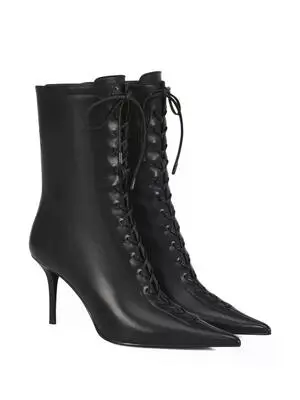 POTAMY 95mm Leather Ankle Boots