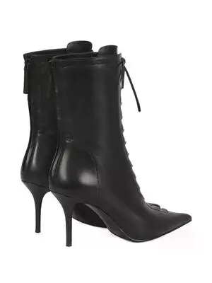 POTAMY 95mm Leather Ankle Boots