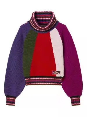 Emilio Pucci Colour-block Roll-neck Sweater