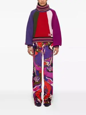 Emilio Pucci Colour-block Roll-neck Sweater