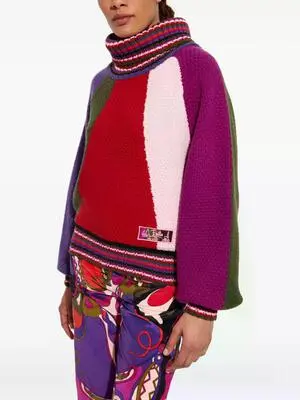 Emilio Pucci Colour-block Roll-neck Sweater