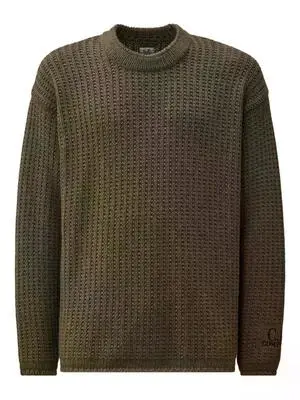 C.P. COMPANY Crew-neck Waffle-knit Sweater