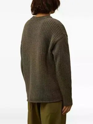 C.P. COMPANY Crew-neck Waffle-knit Sweater