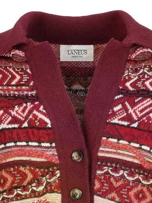 LANEUS Patterned Polo Knitwear