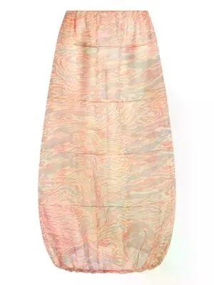Giorgio Armani Patterned Midi Skirt