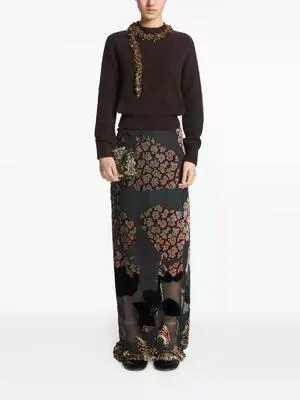 Dries Van Noten Floral-print Ruffled Skirt