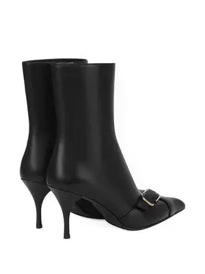 POTAMY Leather Ankle Boots