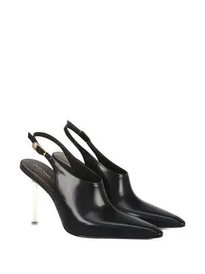 POTAMY 50mm Leather Heeled Pumps