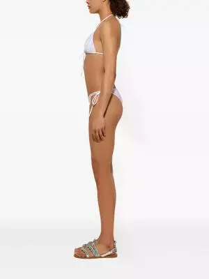 Emilio Pucci Marmo-print Triangle Bikini Top