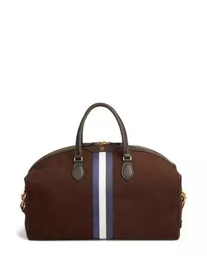 Bally Striped Luggage Bag With Logo Detail