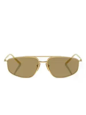 Prada Geometric-frame Sunglasses - Gold
