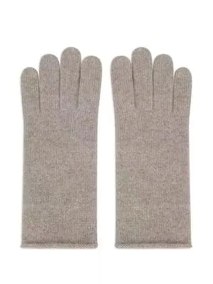 POTAMY Knitted Cashmere Gloves - Neutrals