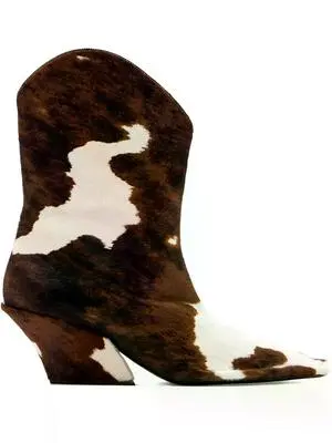 MUGLER Cowhide Leather Boots
