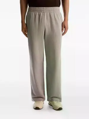 12 STOREEZ Garment-dyed Elasticated Sweatpants - Grey