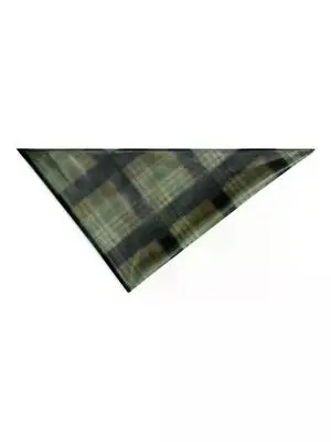 Dries Van Noten Checked Bandana - Green