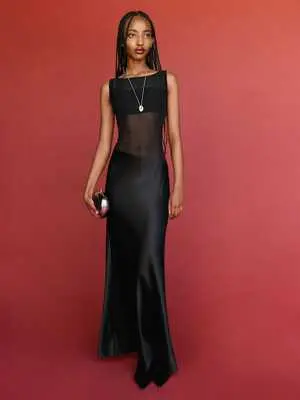 REFORMATION Zelie Silk Maxi Dress